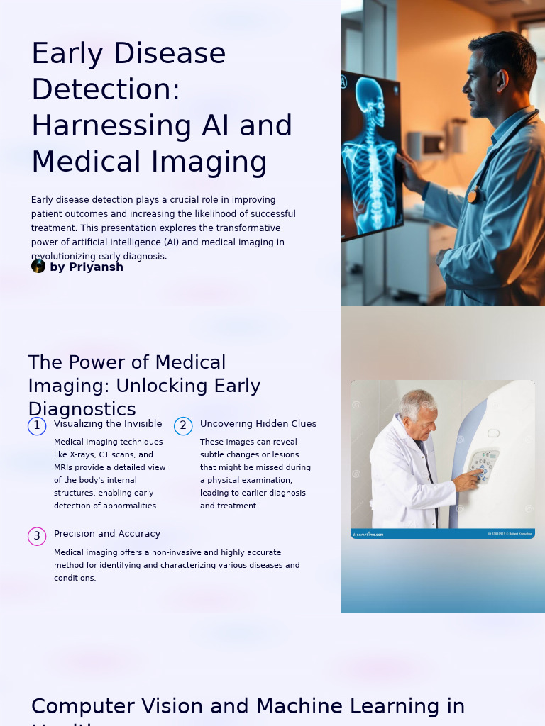 Early Disease Detection Harnessing AI and Medical Imaging | PDF ...