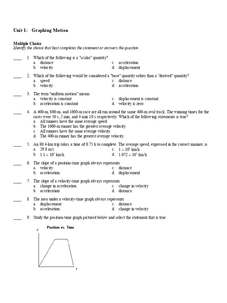 1D Kin | PDF | Velocity | Acceleration