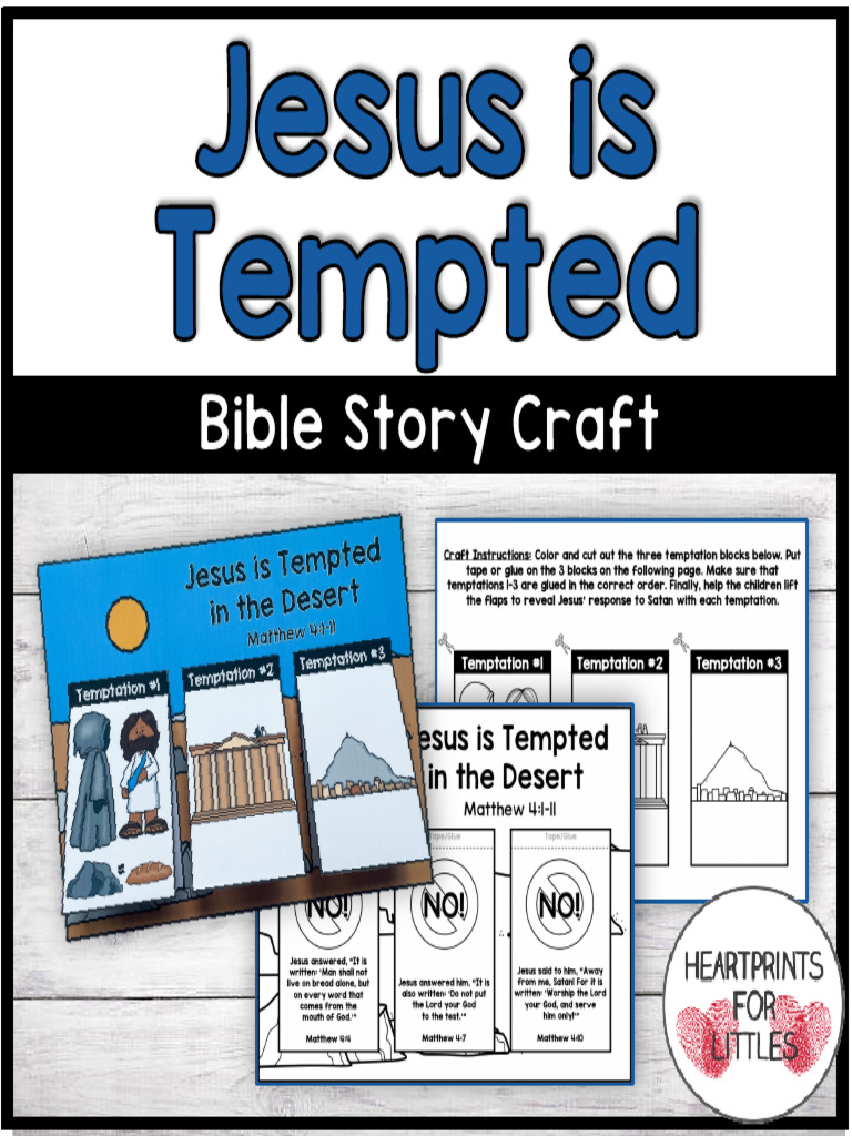 Jesusis Tempted Bible Craft | PDF | Gospel Of Matthew | Bible Content