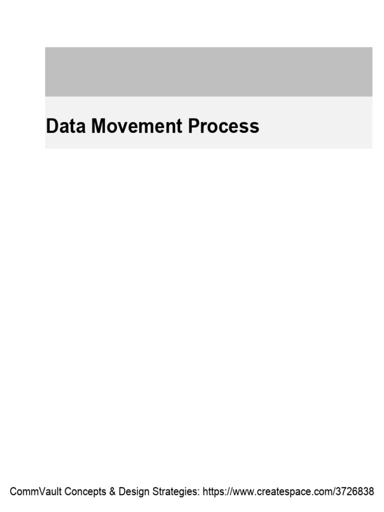 04 - Data Movement Process | PDF | Backup | Computer Data Storage
