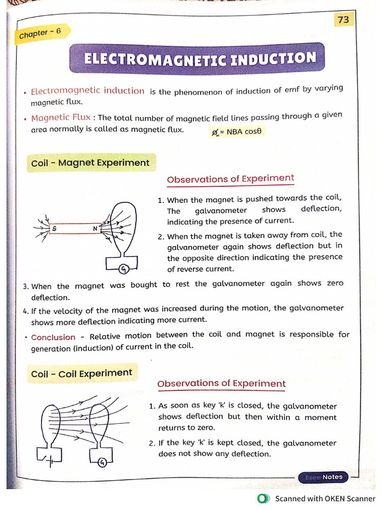 Electromagnetic Induction | PDF