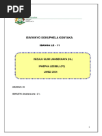 1 Isixhosa HL Worksheeet Notes Grade 11 Drama 11 Nathi Singabantu | PDF ...