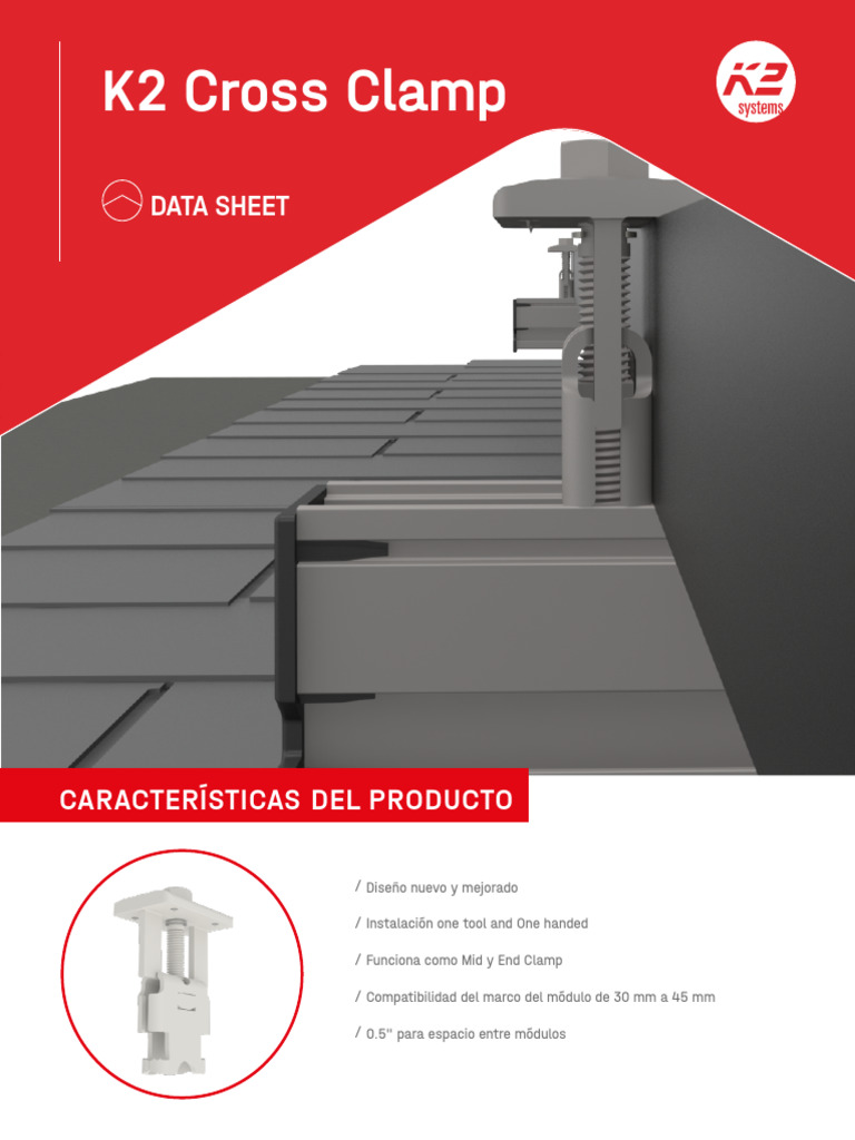 Ficha Técnica del K2 Cross Clamp | PDF