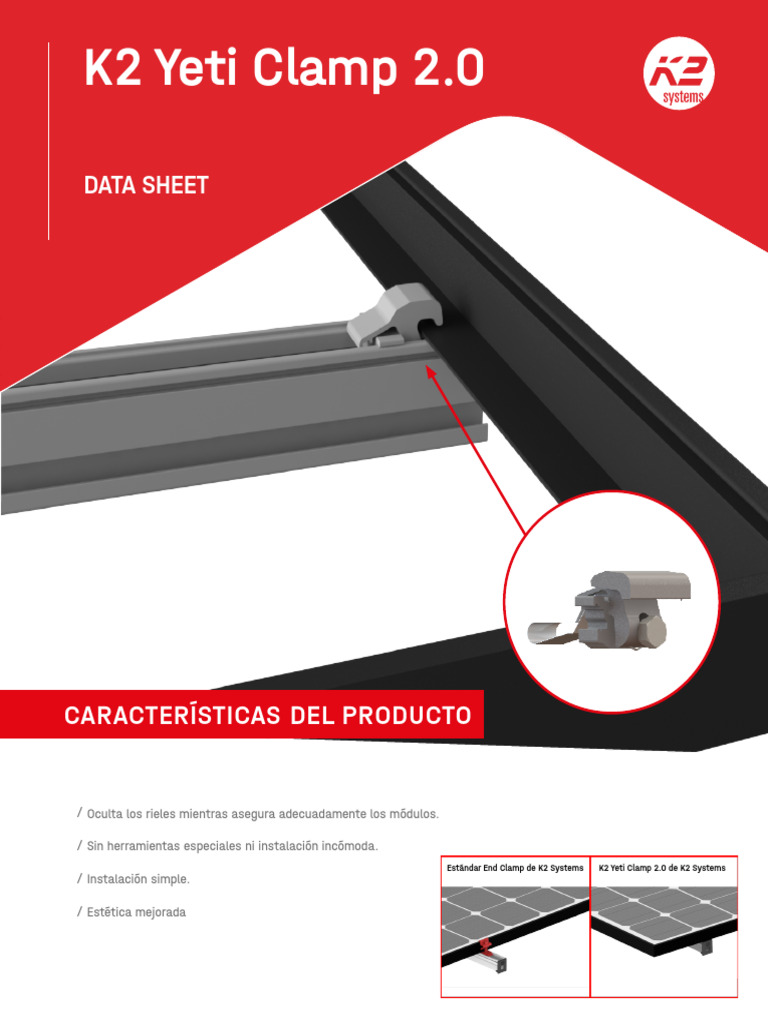 Ficha Técnica K2 Yeti Clamp 2.0 | PDF