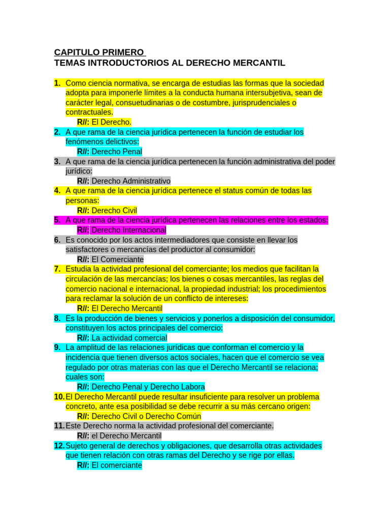 Introducción al Derecho Mercantil | PDF | Sociedad de responsabilidad ...