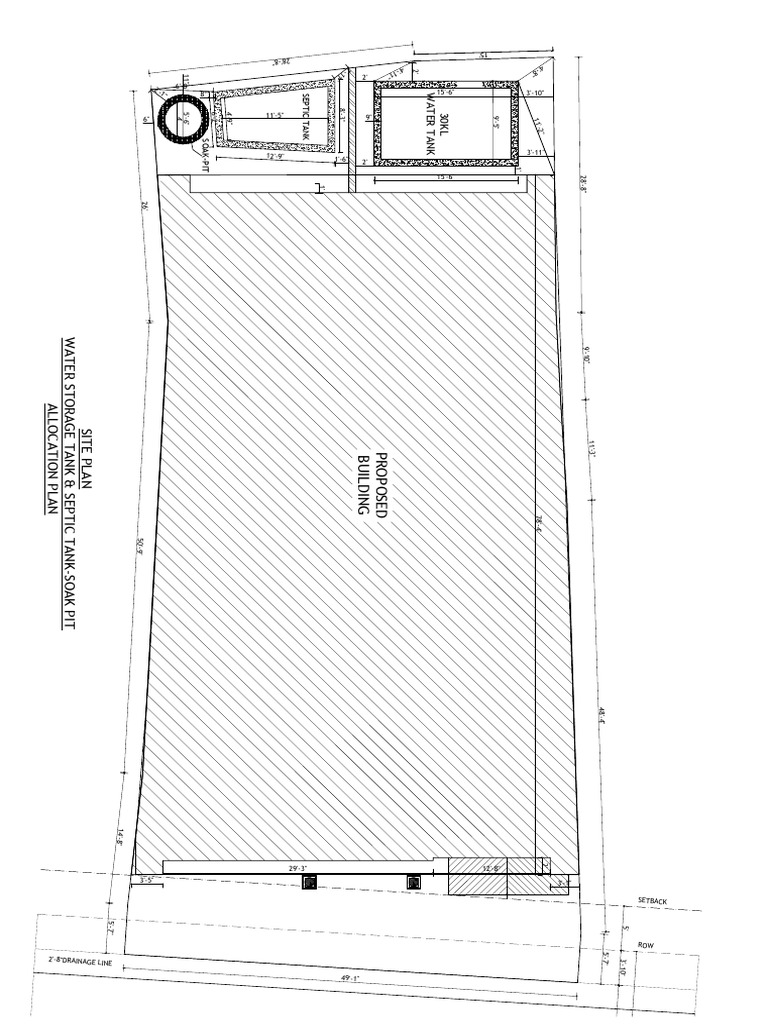 Septic Tank-Soak Pit Allocation Plan | PDF | Sanitation | Sewerage