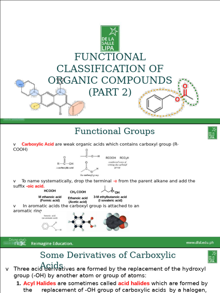 5 Functional Groups Part 2 | PDF | Carboxylic Acid | Ester
