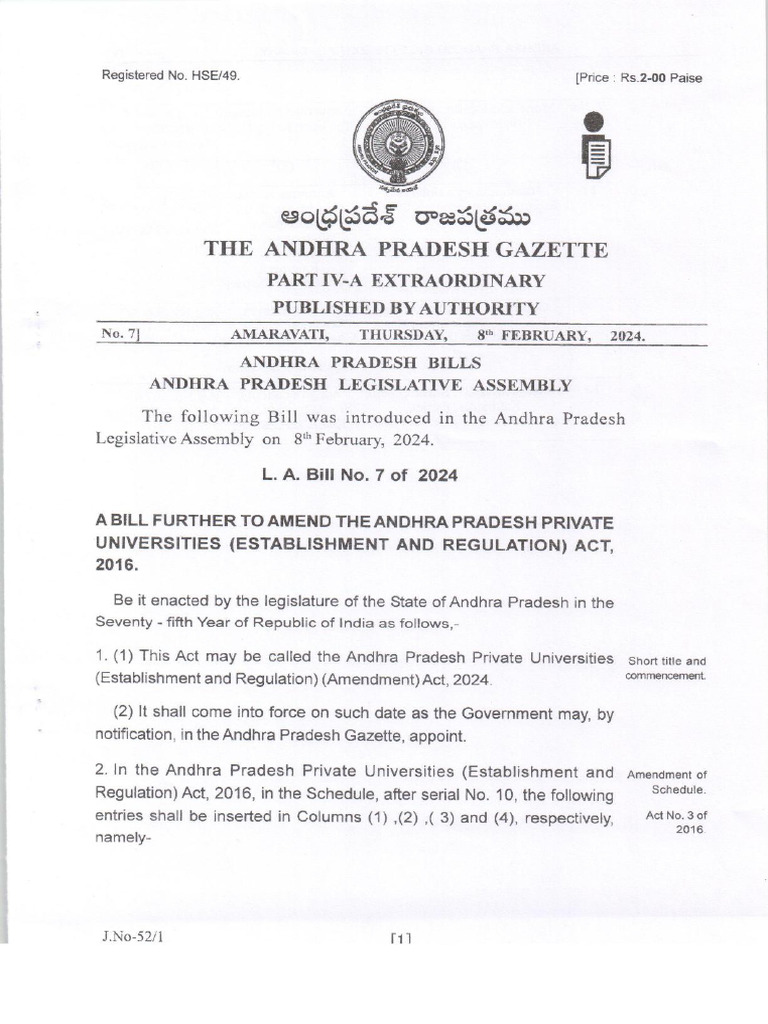 Bill 7 of 2024 AP | PDF