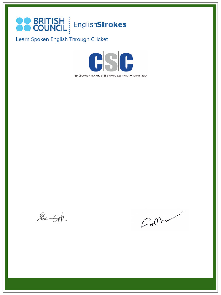 Spoken English Level 2 Certification | PDF