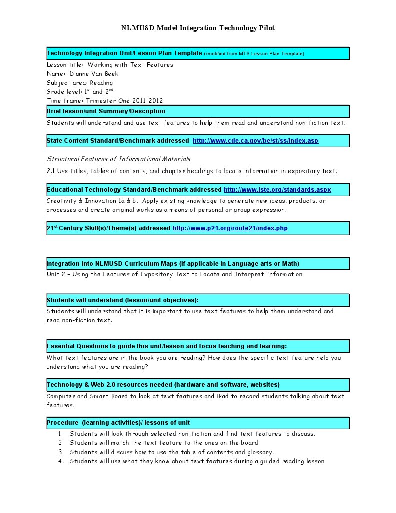 Plan For Non Fiction Text | PDF | Career & Growth | Computers