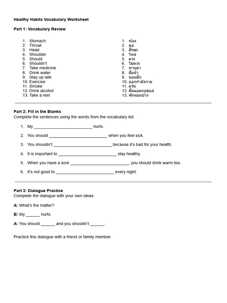 M2 U10 Worksheet | PDF