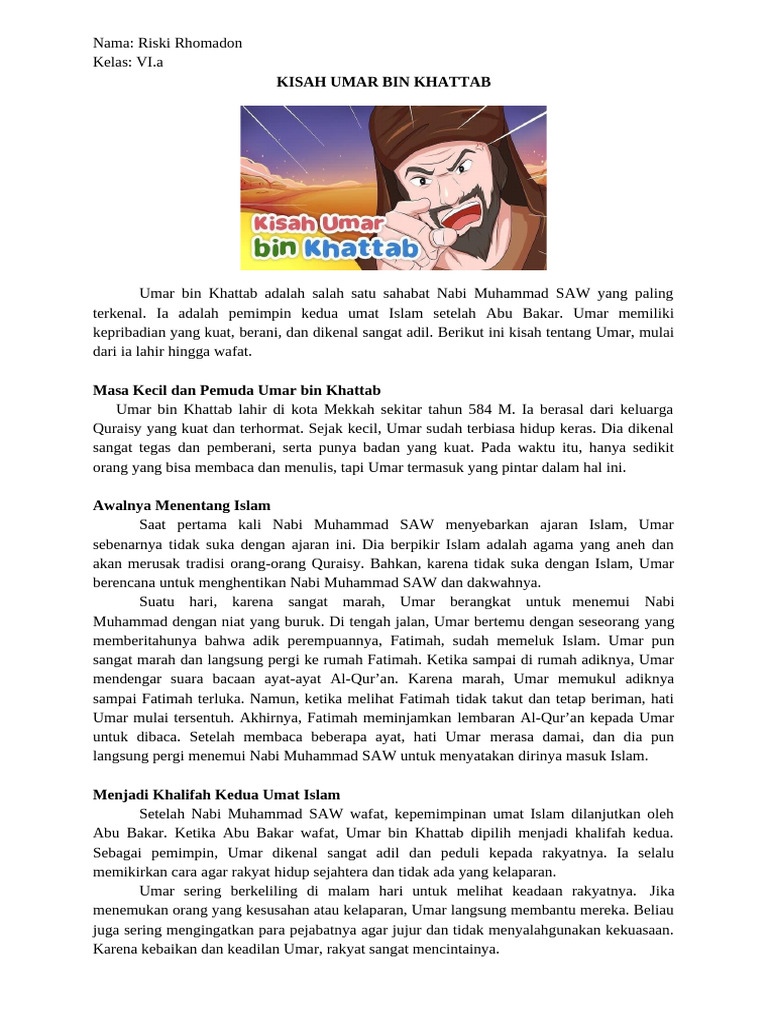 Kisah Umar Bin Khattab | PDF