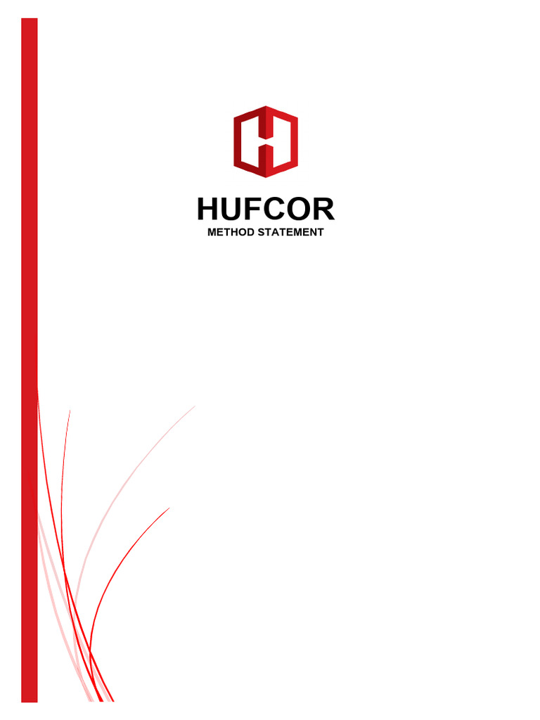 HUFCOR Method Statement (1) | PDF | Crane (Machine) | Screw