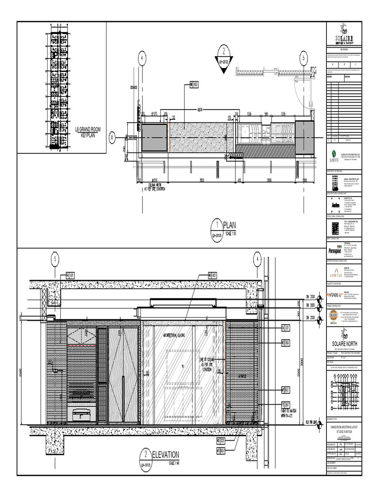L8 Grand Room Architrave Layout - L8-028 - C.O - L8-20125 | PDF | Makati