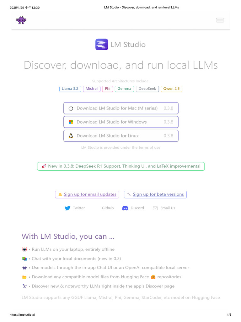 aaLM Studio - Discover, Download, and Run Local LLMs | PDF | Computing ...