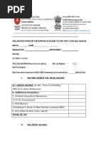 Investment Declaration Form - (FY 24-25) | PDF | Renting | Taxes