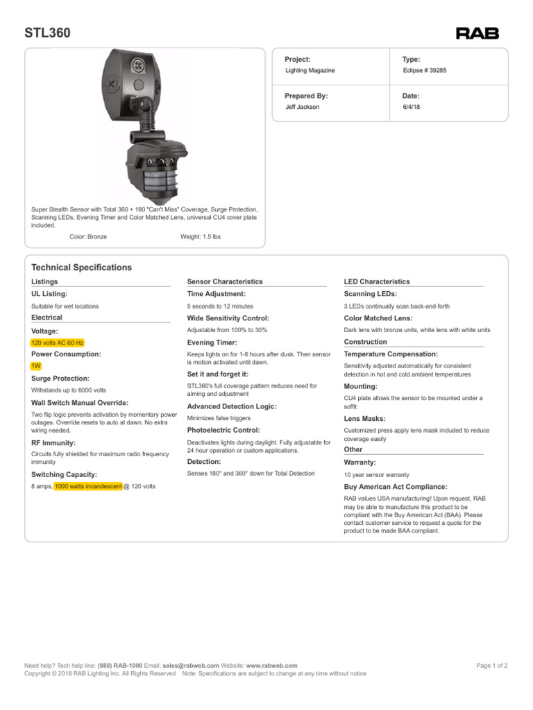 Breaker cut sheet | PDF | Mains Electricity | Light Emitting Diode