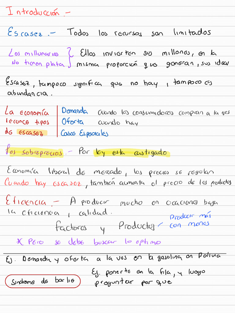 1 Clase, Introducción Economía - 240315 - 122047 | PDF