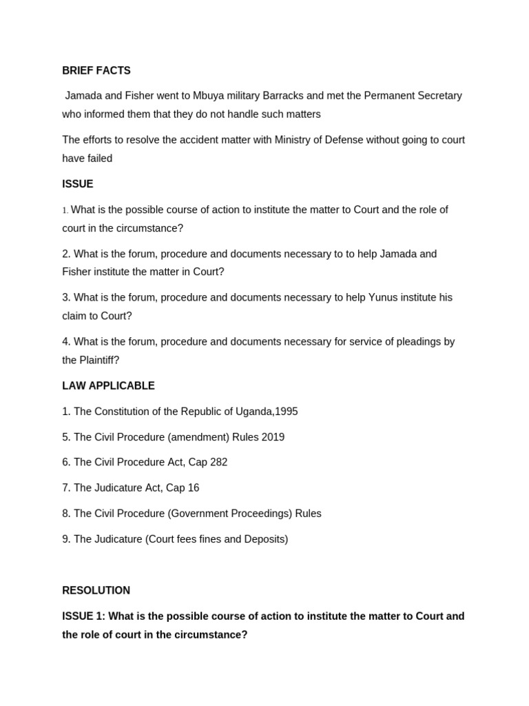 Workshop 2 of Civil Litigation | PDF | Lawsuit | Summons