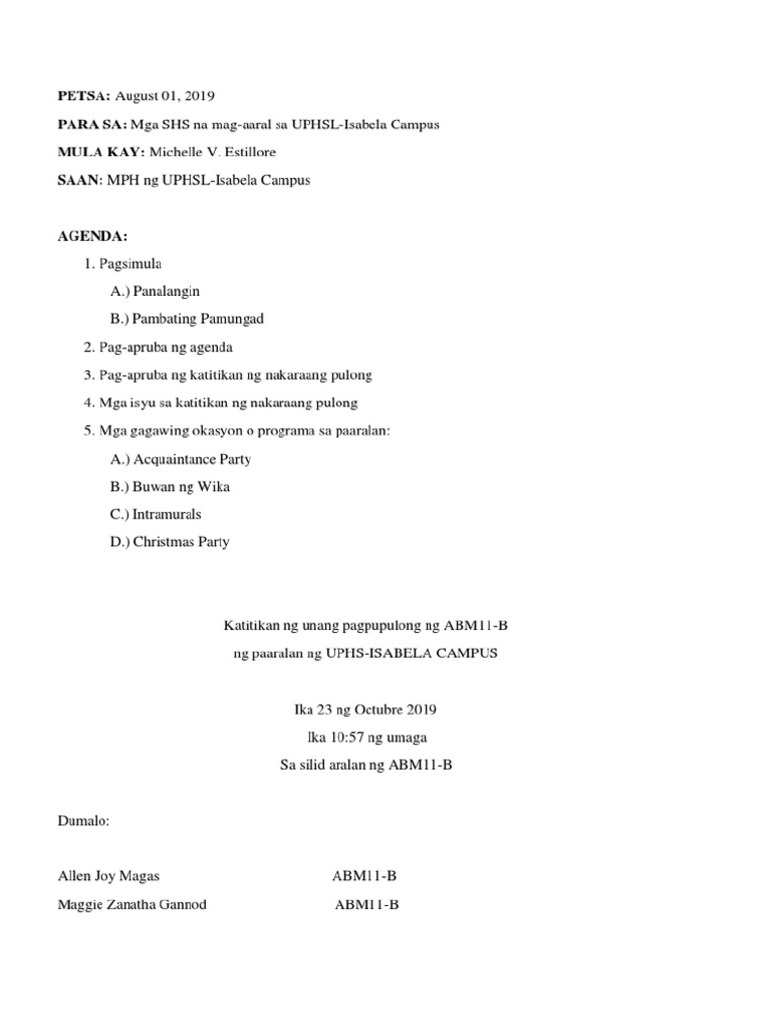 Report Manual Roxas | PDF