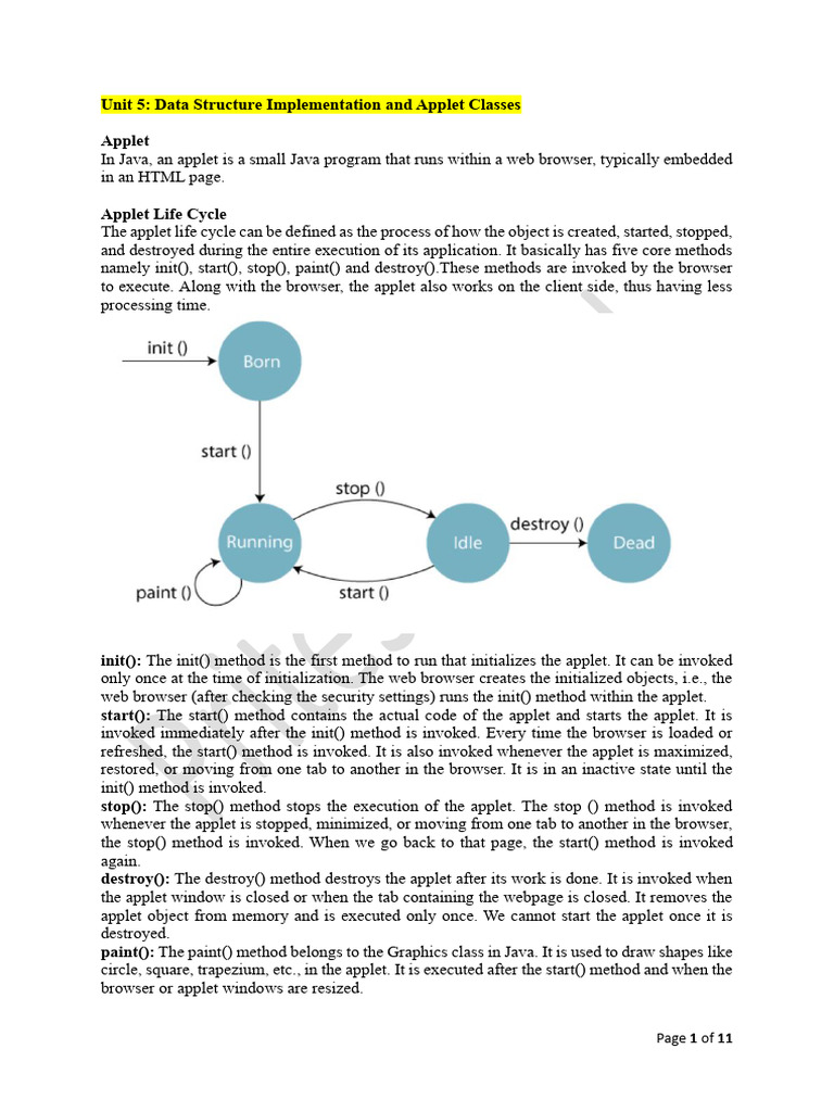Unit 5java | PDF | Method (Computer Programming) | Pointer (Computer ... Unit 5java | PDF | Method (Computer Programming) | Pointer (Computer ...