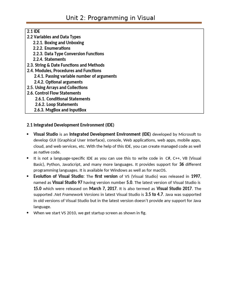 Unit2 Pdf Parameter Computer Programming Data Type