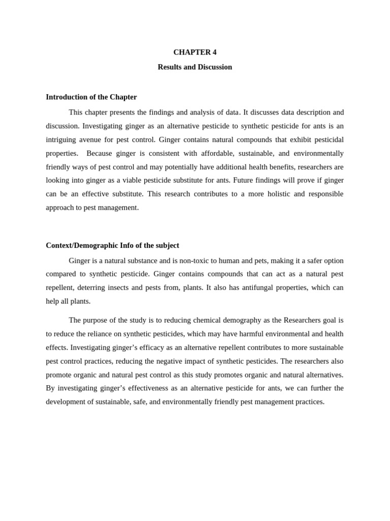 CHAPTER 4 Research Discussion | PDF | Pesticide | Pest Control
