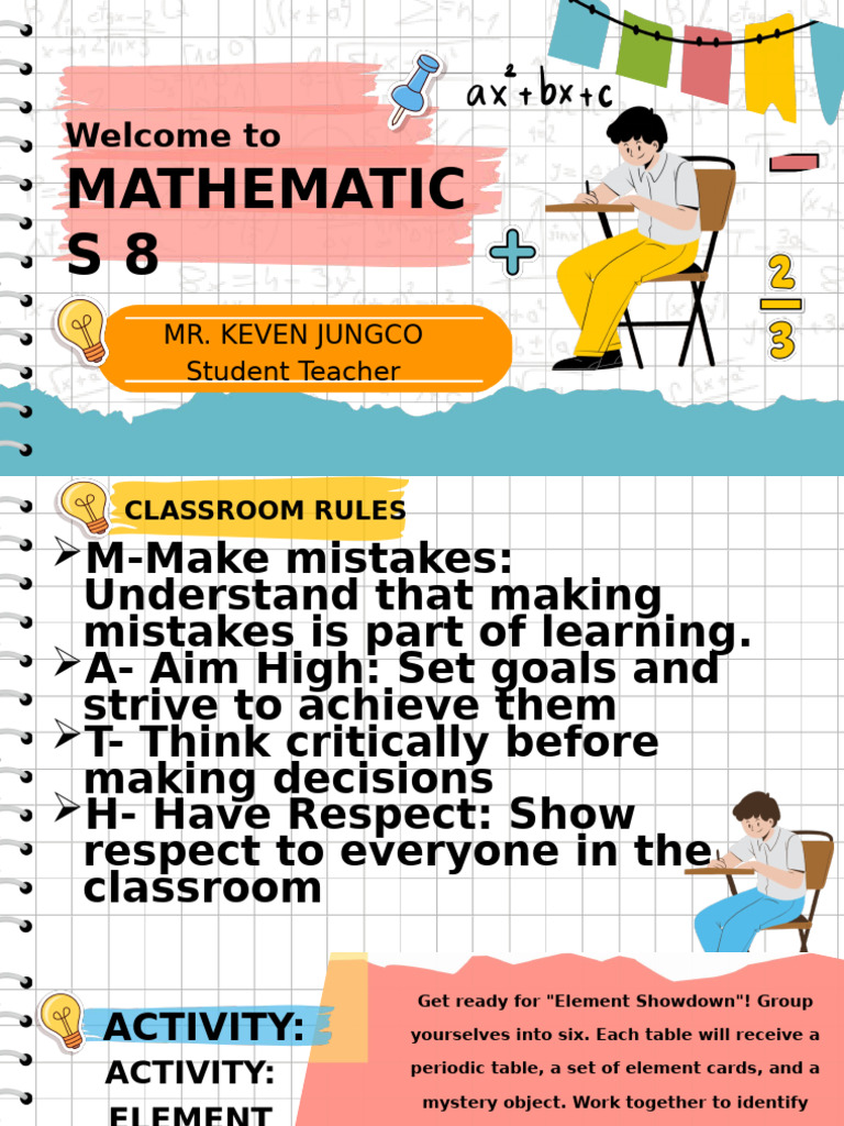 MATH 8 DLP For PRE-DEMO | PDF | Equations | Silicon