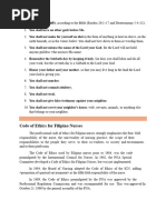 Code of Ethics for Filipino Nurses | PDF | Nursing | Health Care