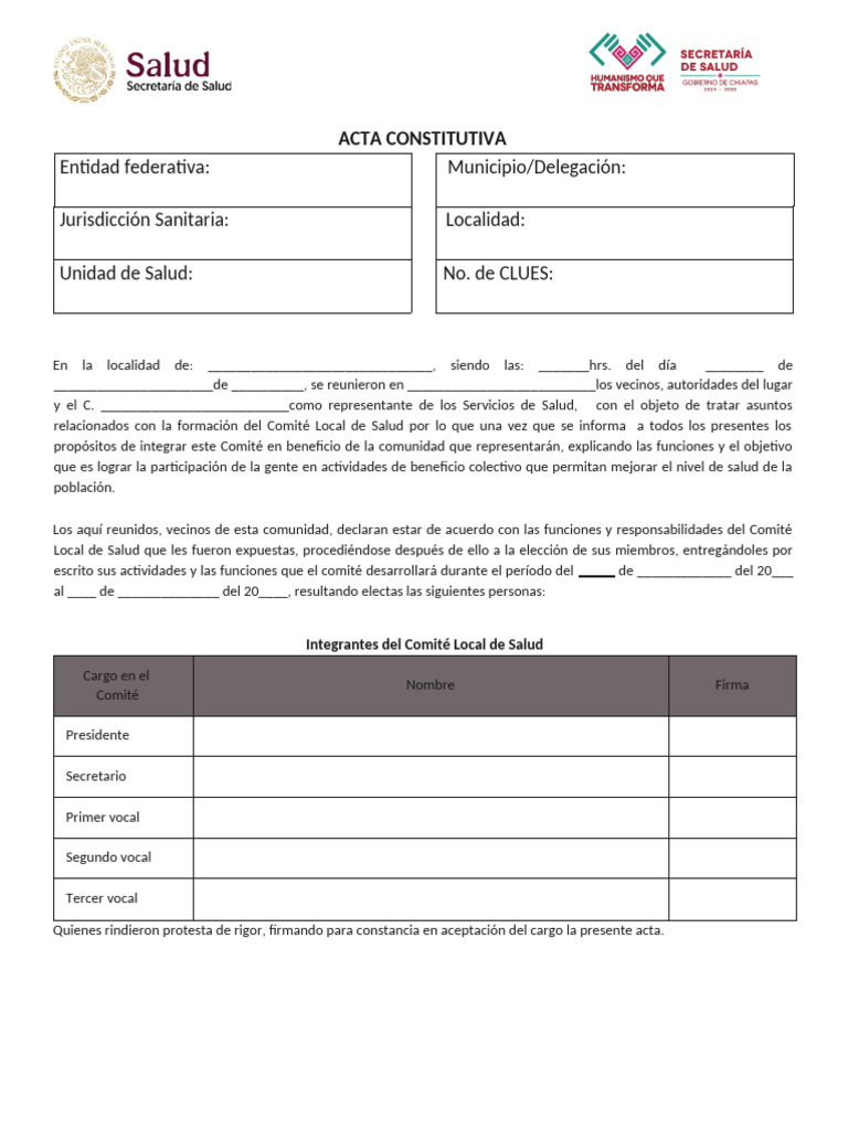 Acta Constitutiva 2025 | PDF