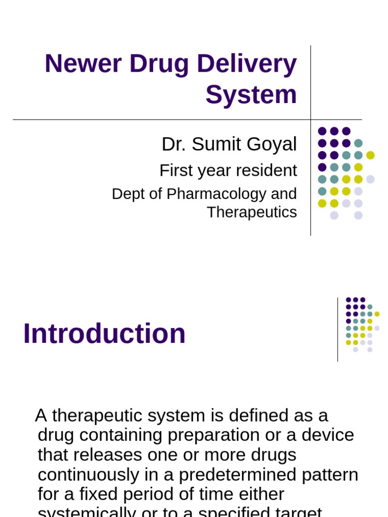 Newer Drug Delivery System - Sumit | PDF | Liposome | Monoclonal Antibody
