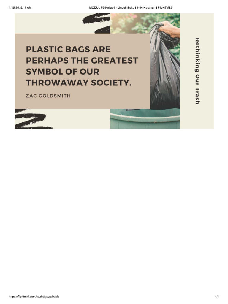 MODUL P5 Kelas 4 - Unduh Buku - 1-44 Halaman - FlipHTML5 | PDF