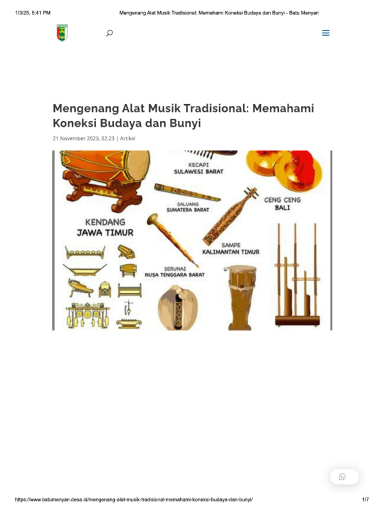 Mengenang Alat Musik Tradisional_ Memah...Koneksi Budaya dan Bunyi ...
