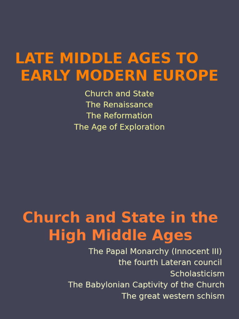 The Renaissance To Exploration Powerpoint | PDF | Pope | Catholic Church