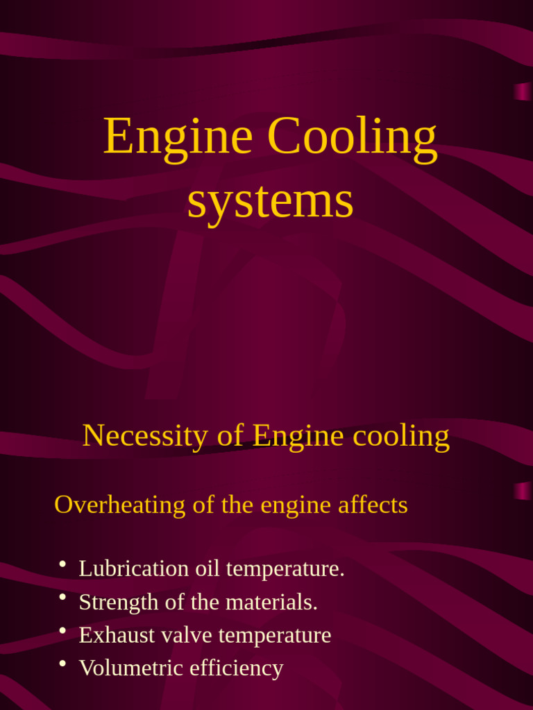 Cooling System For Students | PDF | Thermostat | Engineering Thermodynamics
