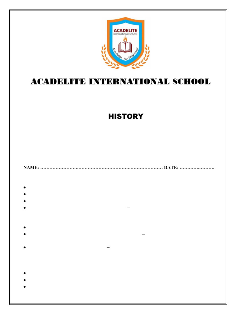 HISTORY YEAR 5 (11 COPIES) | PDF