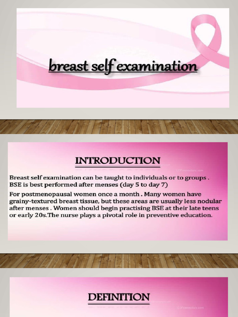 Breast Self Examination | PDF