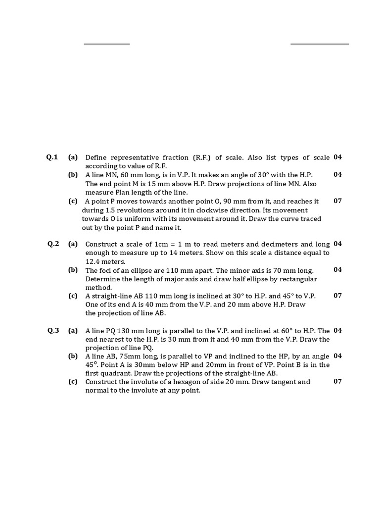 EGD MSE-1 Paper 2024-25 | PDF