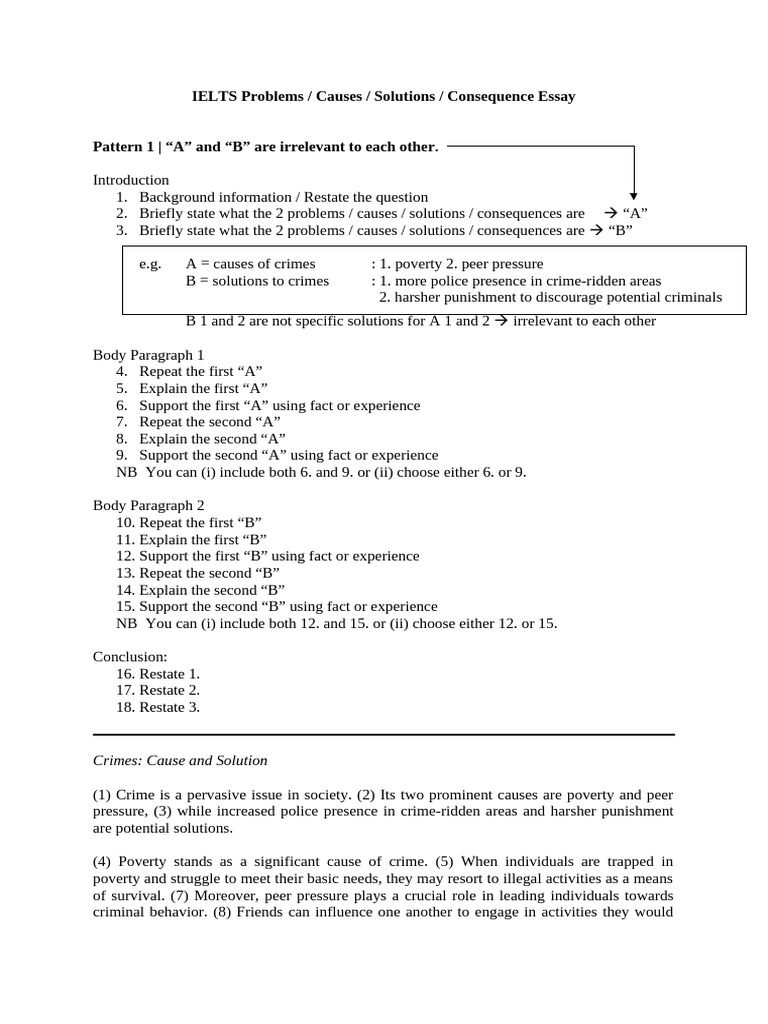 Cause and Effect Essay | PDF | Crimes | Crime & Violence