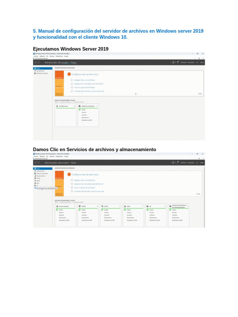 5 - Manual Servidor de Archivos Cliente Windows | PDF