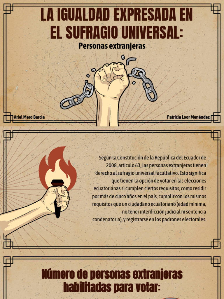 Sufragio Universal para Extranjeros en Ecuador | PDF | Sufragio | Votación