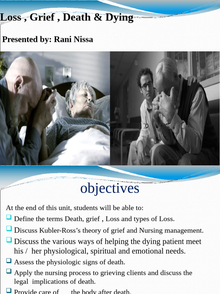 Understanding Loss and Grief in Nursing | PDF | Grief | Death