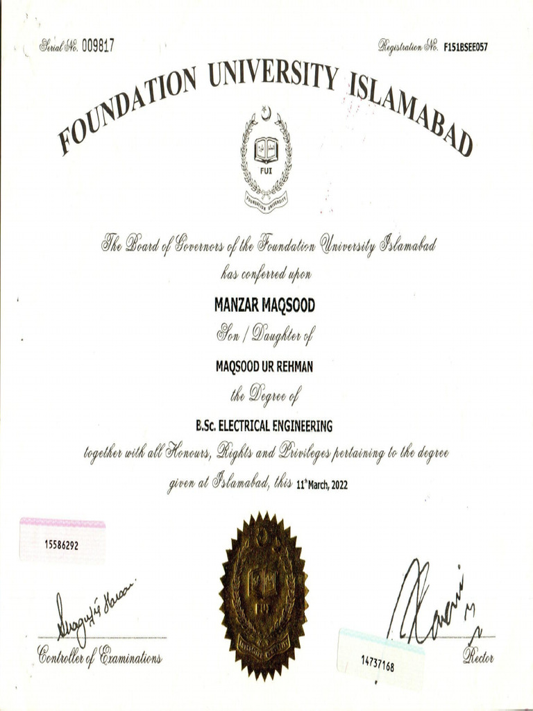 Manzar Degree(1) 1 | PDF