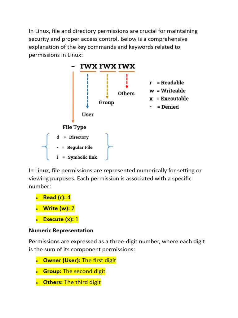 Linux File Permissions Explained | PDF | Computer File | Computer ...