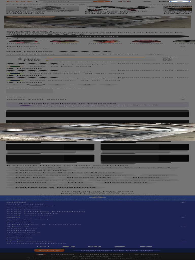 Milwaukee Packout Mounting Plate Full 1.0 DXF Files For Plasma, Toolbox ...