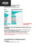 DM Water Specs | PDF