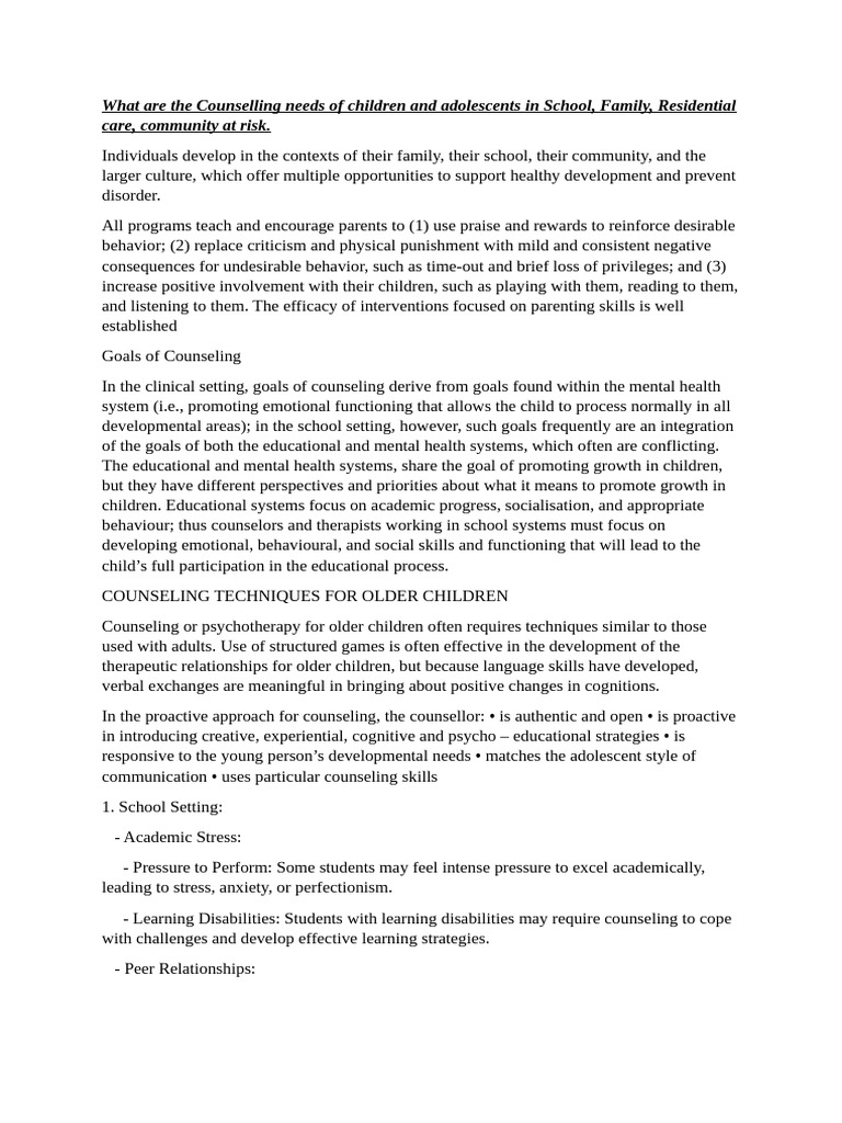 Educational Counselling OBT.pdf | PDF | Psychotherapy | Mental Health