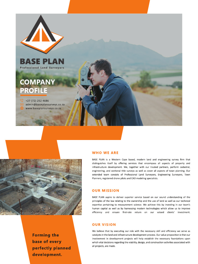 BASE PLAN Professional Land Surveyors Company Profile | PDF