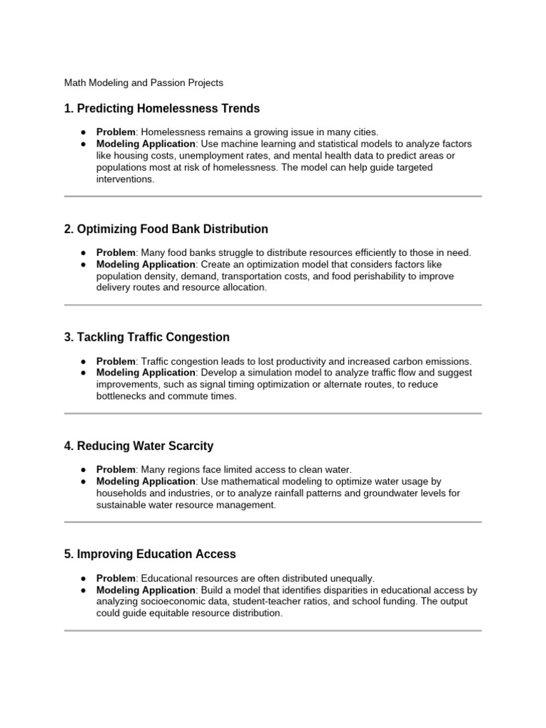 Math Modeling for Social Issues | PDF | Simulation | Climate Change ...