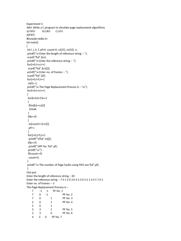 Experiment 5-os record | PDF | Computer Libraries | Computer Data